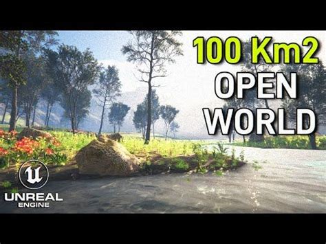 An Open World With Trees And Flowers In The Background