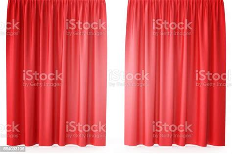 럭셔리 스 칼 렛 레드 실크 벨벳 커튼 현실입니다 3 차원 렌더링 Fashion Show에 대한 스톡 벡터 아트 및 기타 이미지 Fashion Show Premiere