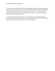 Understanding Phonological Delay In Speech Case Study Analysis Course Hero