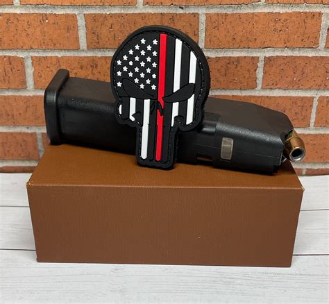 Punisher Pvc Patch Tactical Morale Gun Thin Red Line Punisher Patch