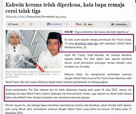 Kena Rogol Punca Pasangan Muda Kontroversi Kahwin Muda Sebelum Cerai