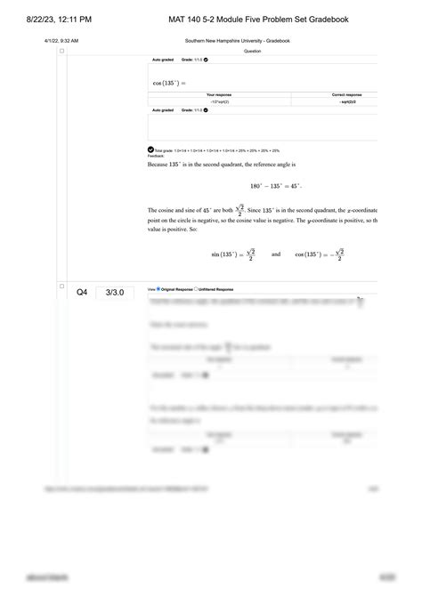 SOLUTION Mat Module Five Problem Set Gradebook Studypool