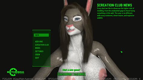 Bunny Jiggle Boobies Menu Replacer 3 Edition Fallout 4 Downloads Fallout 4 Adult And Sex Mods