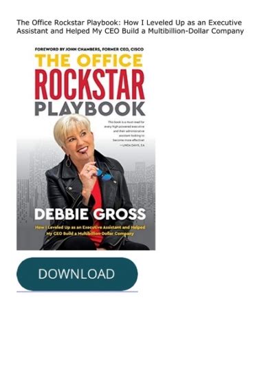 Epub The Office Rockstar Playbook How I Leveled Up As An Executive Assistant And Helped My
