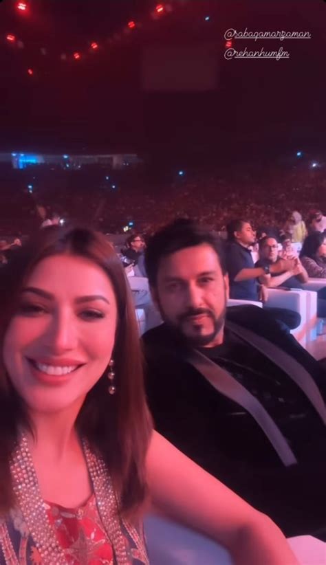 Saba Qamar And Mehwish Hayat Attend Atif Aslams Concert In Abu Dhabi