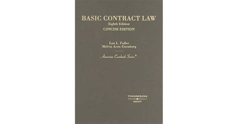 Basic Contract Law American Casebook Series By Lon L Fuller