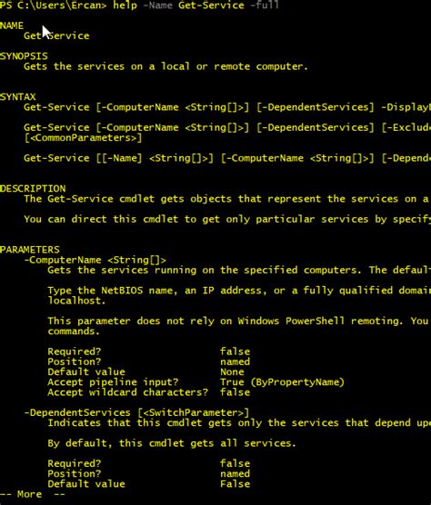 Powershell Using Get Help Part 2 Ercan Ese