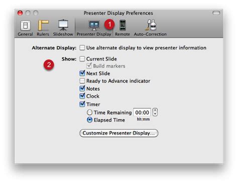 presenter view in keynote slide