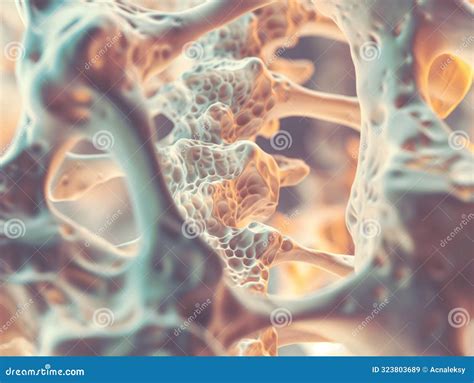 Bone Spongy Structure Close Up Texture Of Bone Osteoporosis Concept