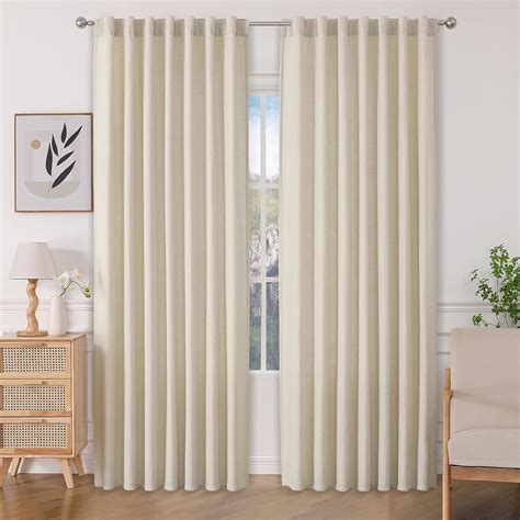 Joydeco 96 Inch Curtains Light Filtering Curtains 96 Inches