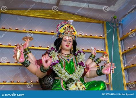 A Beautiful Idol Of Maa Durga Stock Photo Image Of Ambe Cultural