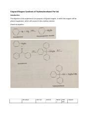 Grignard Reagent Synthesis: Preparation and Procedures | Course Hero