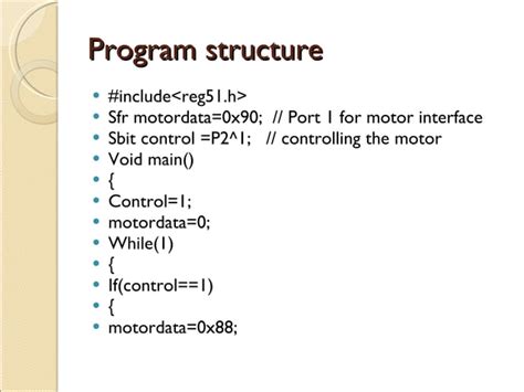 Interfacing Stepper Motor PPT