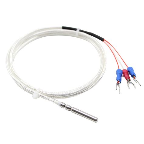 Platinum Resistor Rtd Pt100 Temperature Sensor Waterproof Temperature Probe 60~260 Insulated