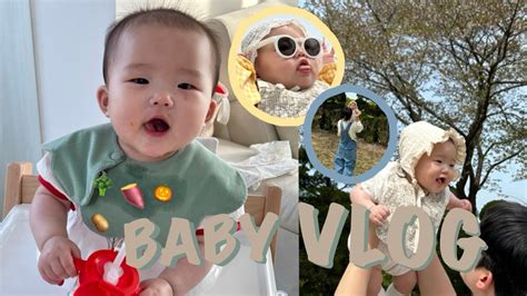 육아 Vlog 7개월 아기와의 일상230일 236일 아기퓨레 추천🥣 나들이 주간🌼 두끼인듯 세끼같은중기