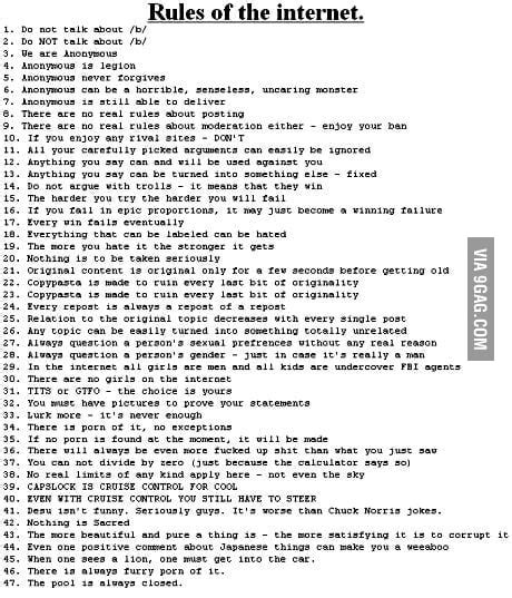 Rules Of The Internet Rule 34