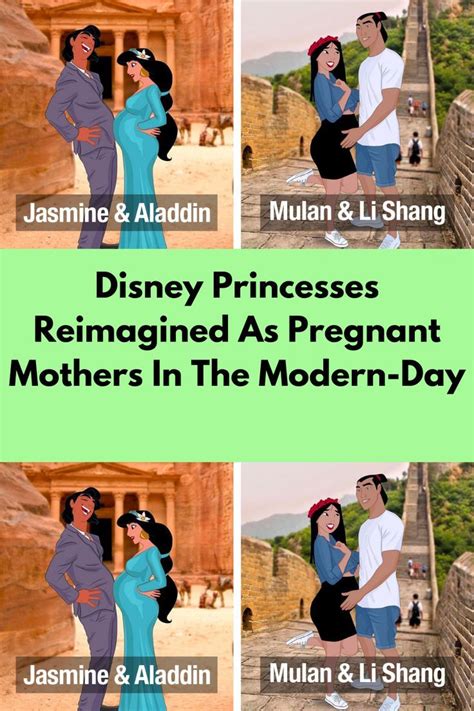 Disney Princesses Reimagined As Pregnant Mothers In The Modern Day