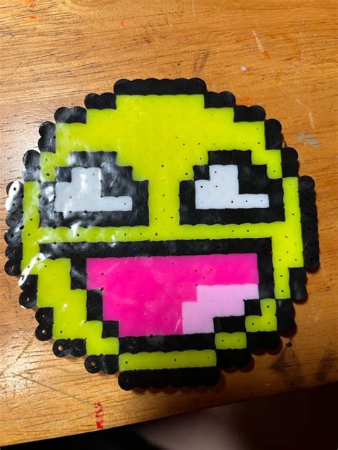 Epic Face Kandiperler Bead Pattern Patrón De Punto De Cruz Arte De