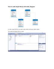 Creating Full Entity Diagram For Simple Library Database Course Hero