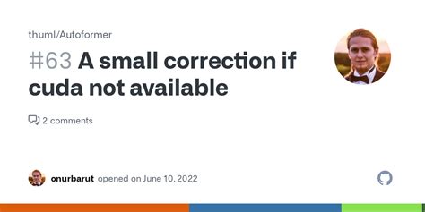 a small correction if cuda not available · issue 63 · thuml autoformer