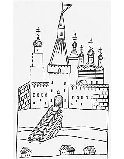 Раскраска Москва Скачать И Распечатать