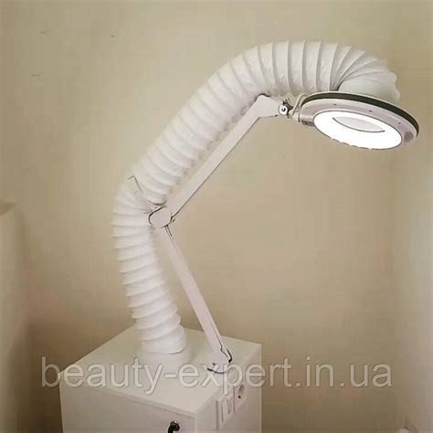 Мобильная Вытяжка для Педикюра и Маникюра с LED Лампой и Фильтром для ...
