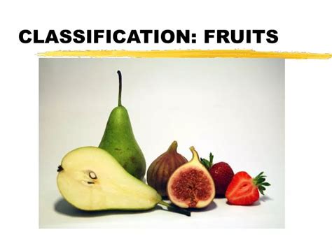 ppt classification fruits powerpoint presentation free download