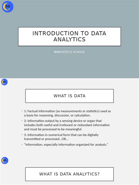 introduction to data analytics pdf data analysis statistics