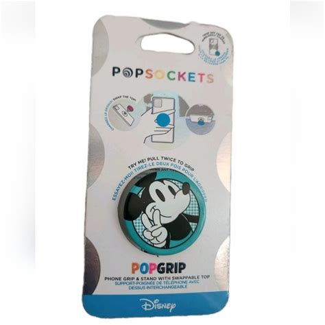 Popsocket Other New Disney Mickey Mouse Vintage Mickey Enamel Popsocket Pop Holder Pop
