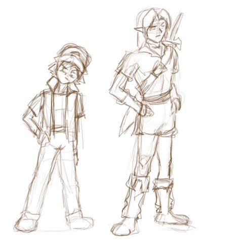 Ash Link Sketch By Lyndonvisuals On Deviantart