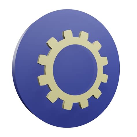 Premium Psd 3 D Illustration Of Setting Button Uiux Icon With