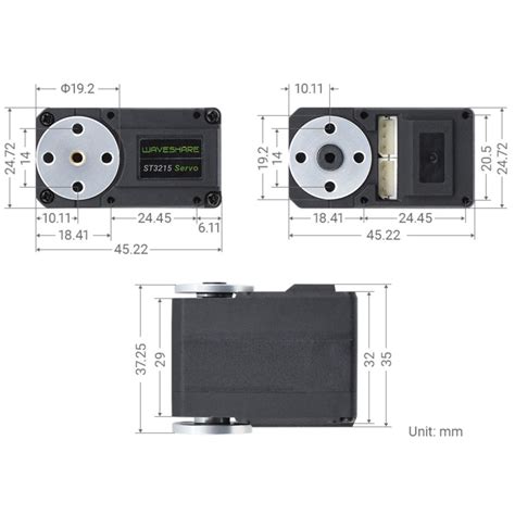 st3215 30kg serial bus servo bastelgarage elektronik online shop