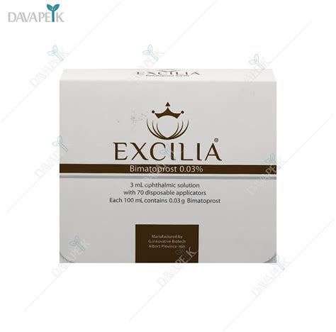 محلول تقویت مژه و ابرو اکسیلیا Bimatoprost 003 Excilia دواپیک