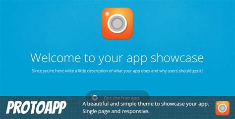 protoapp responsive single page app showcase code market