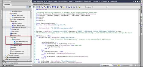 Export Data From WinCC Runtime Advanced Into Excel Using VB Script