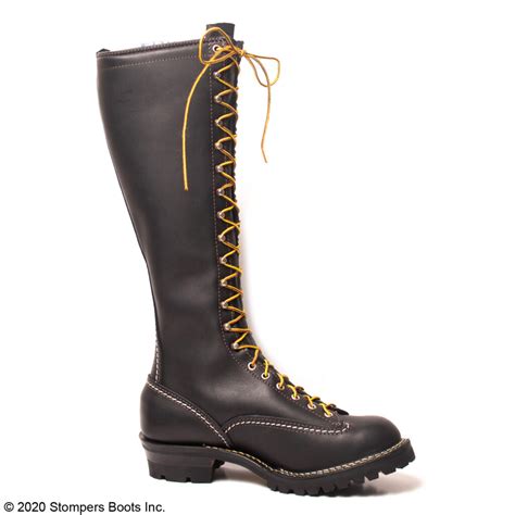 Wesco Jobmaster 18 Inch Lug Sole Black Stompers Boots