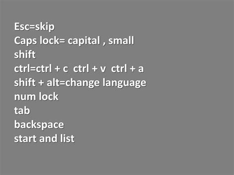 Keyboard Keys Function PPTX