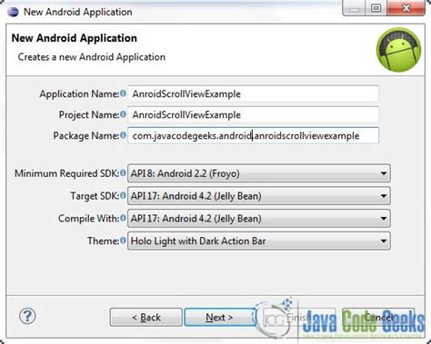 Android Scrollview Example Java Code Geeks