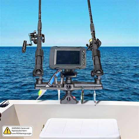 Qualyqualy Triple Rod Holder Board For Boat Kayak Rod