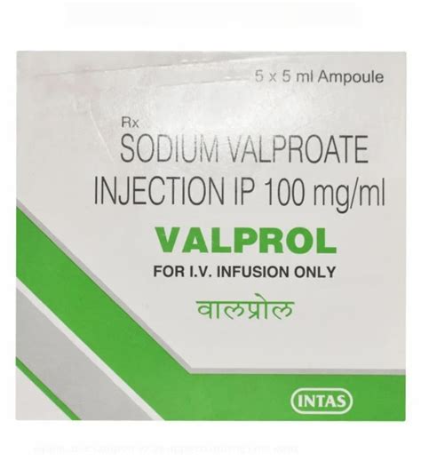 Sodium Valproate Injection 100mg Iv At Best Price In Mumbai Id