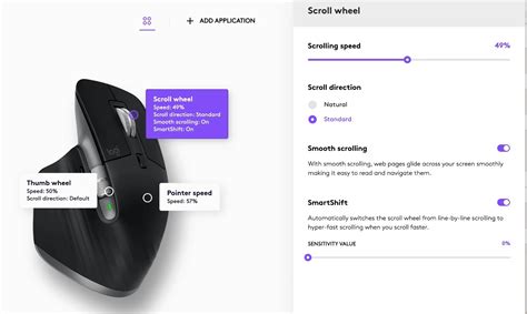 No Scrolling Speed Option For The Scroll Wheel In Logi Options R
