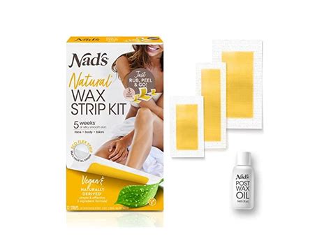 Nads Natural Wax Strips Kit 32 Count Ingredients And Reviews