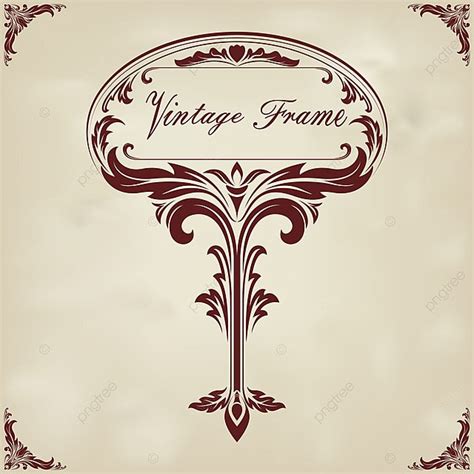고급 엽서를 위한 빈티지 스타일의 아름다운 선조와 복고풍 테두리가 있는 장식 프레임 배경 장식적인 왕실의 붓글씨 배경