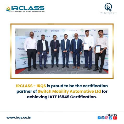 Irclass Indian Register Quality System Powai