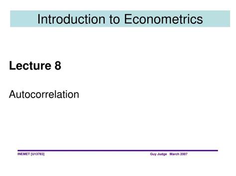 PPT Introduction To Econometrics PowerPoint Presentation Free Download ID 1324844