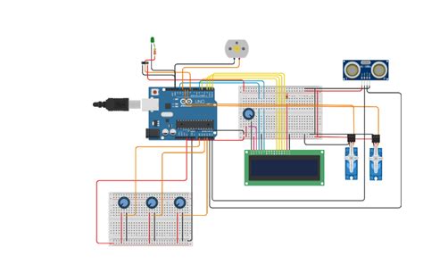 Circuit Design Adaptive Cruise Control System Tinkercad