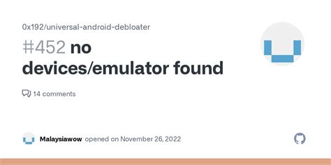 No Devices Emulator Found Issue X Universal Android Debloater Github