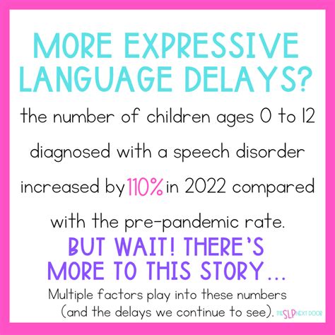 More Expressive Language Delay · The Slp Next Door