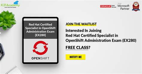 Red Hat Certified Specialist In Openshift Administration Exam Ex280