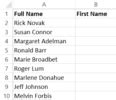 Separate First And Last Name In Excel Split Names Using Formulas